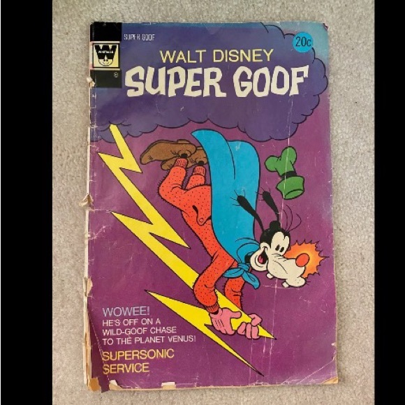 Disney | Other | Vintage Whitman Walt Disneys Super Goof Goofy Comic ...